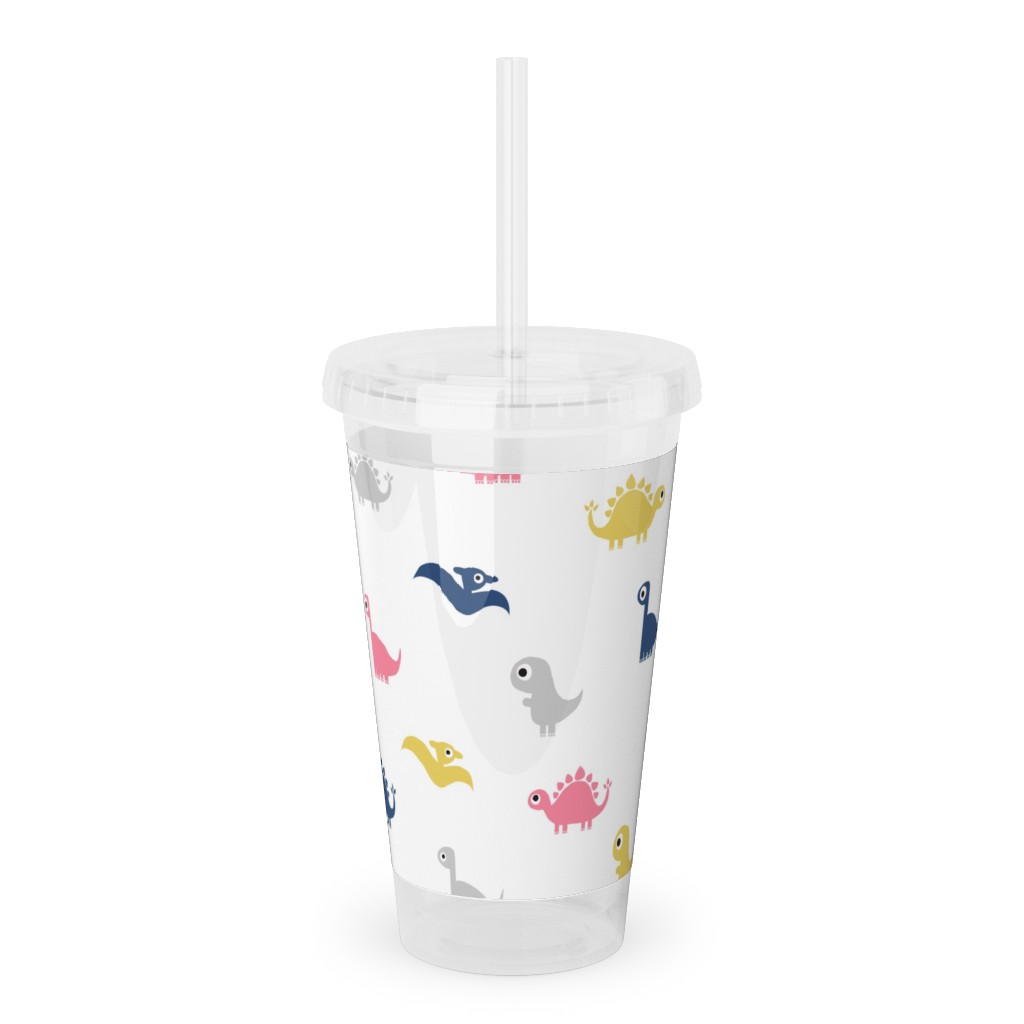 Dino Print - Multi Acrylic Tumbler with Straw | Shutterfly