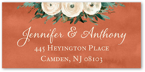 Orange Address Labels | Shutterfly
