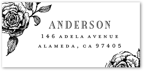Romantic Rose Address Label by pottsdesign | Shutterfly