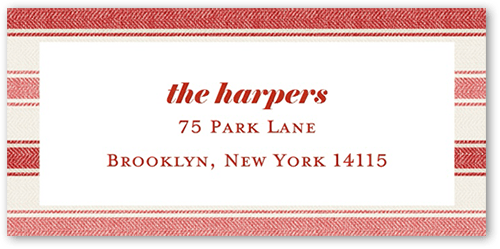 Fabric Background Address Label by Float Paperie | Shutterfly