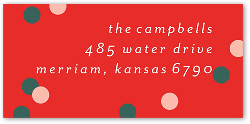 Glitter Polka Dot Address Label by Yours Truly | Shutterfly