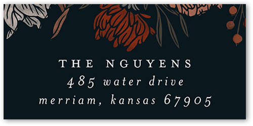 Unique Floral Frame Address Label by Yours Truly | Shutterfly