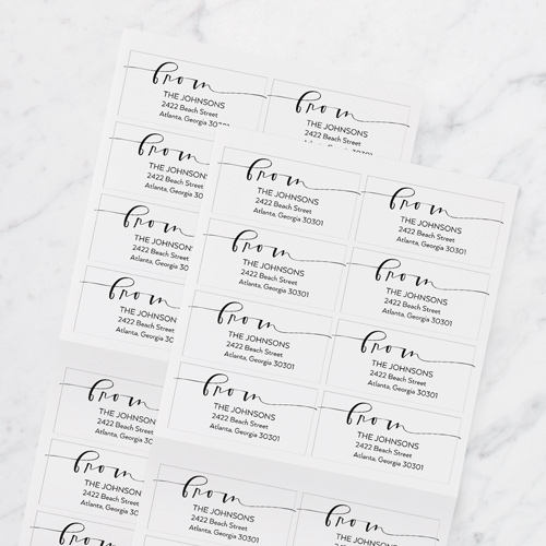 Lovely Penmanship Address Label by Paislee Press | Shutterfly
