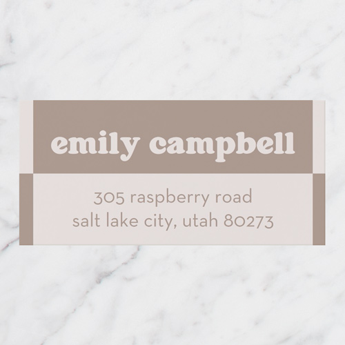 Two Tone Blocks Address Label by Yours Truly | Shutterfly