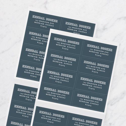Collegiate Name Address Label by Yours Truly | Shutterfly