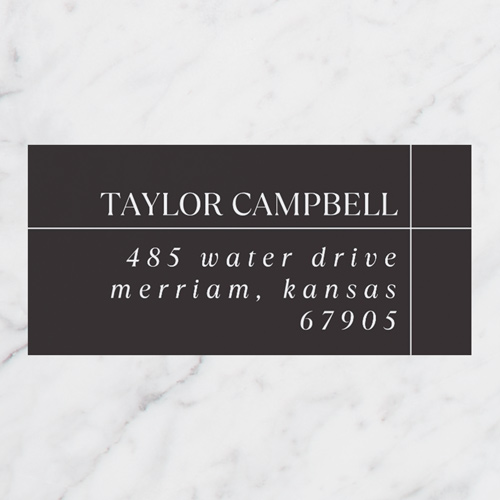 Solid Build Address Label by Yours Truly | Shutterfly