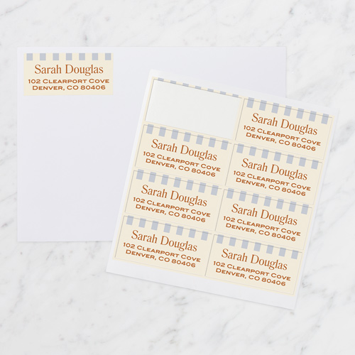 Vertical Stripes Address Label by Yours Truly | Shutterfly