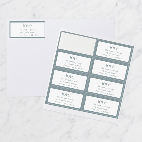 Minimal Border Address Label by Yours Truly | Shutterfly