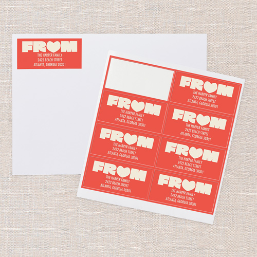 Bold Holiday Fun Address Label by Float Paperie | Shutterfly