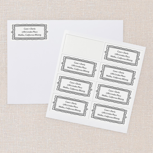 Playful Framed Doodle Address Label by Jill Smith | Shutterfly
