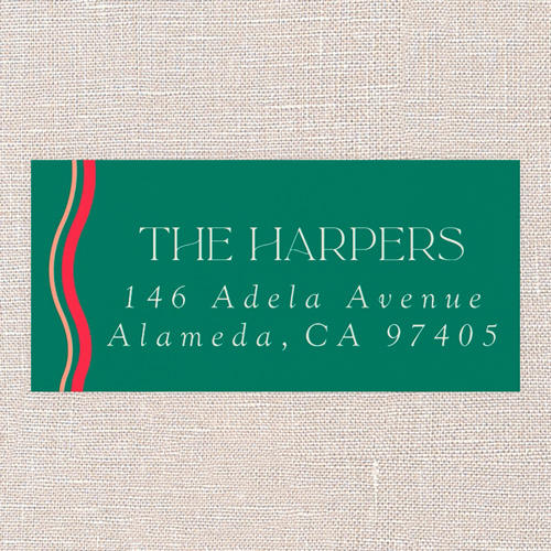 Wavy Oval Frame Address Label by Yours Truly | Shutterfly