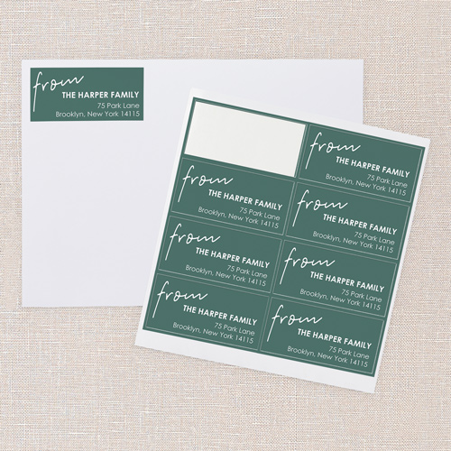 Family Signoff Address Label by Yours Truly | Shutterfly