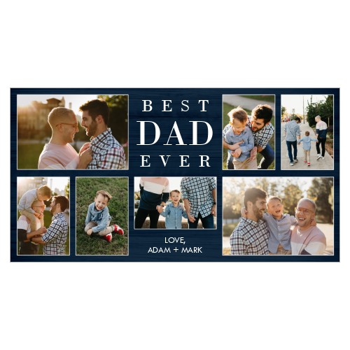 Navy Bold Panel Glass Beer Stein | Shutterfly