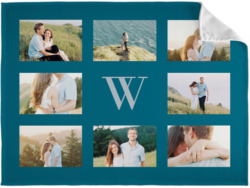 Gallery Monogram Fleece Photo Blanket by Shutterfly | Shutterfly