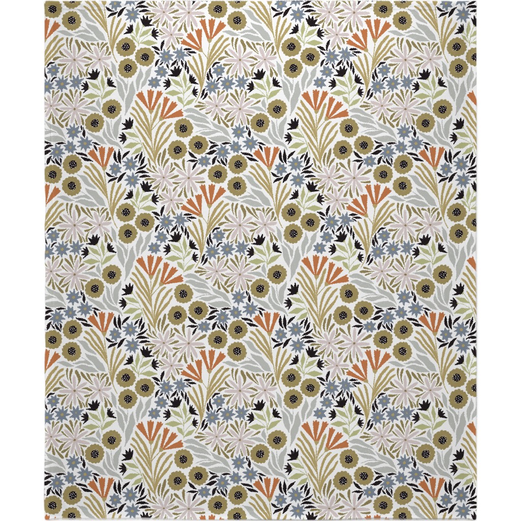 Adeline Floral - Muted Multi Blanket | Shutterfly