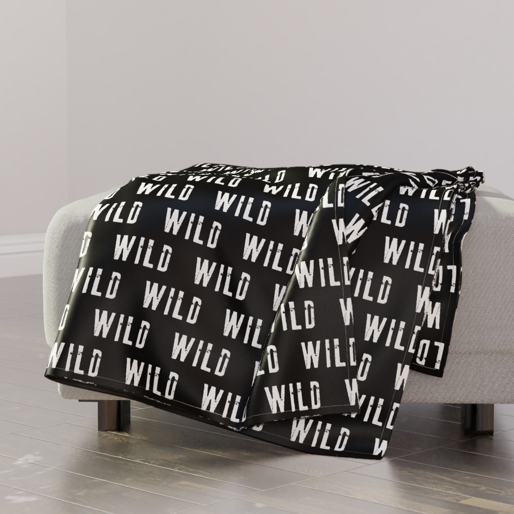 Wild - Black Blanket | Shutterfly