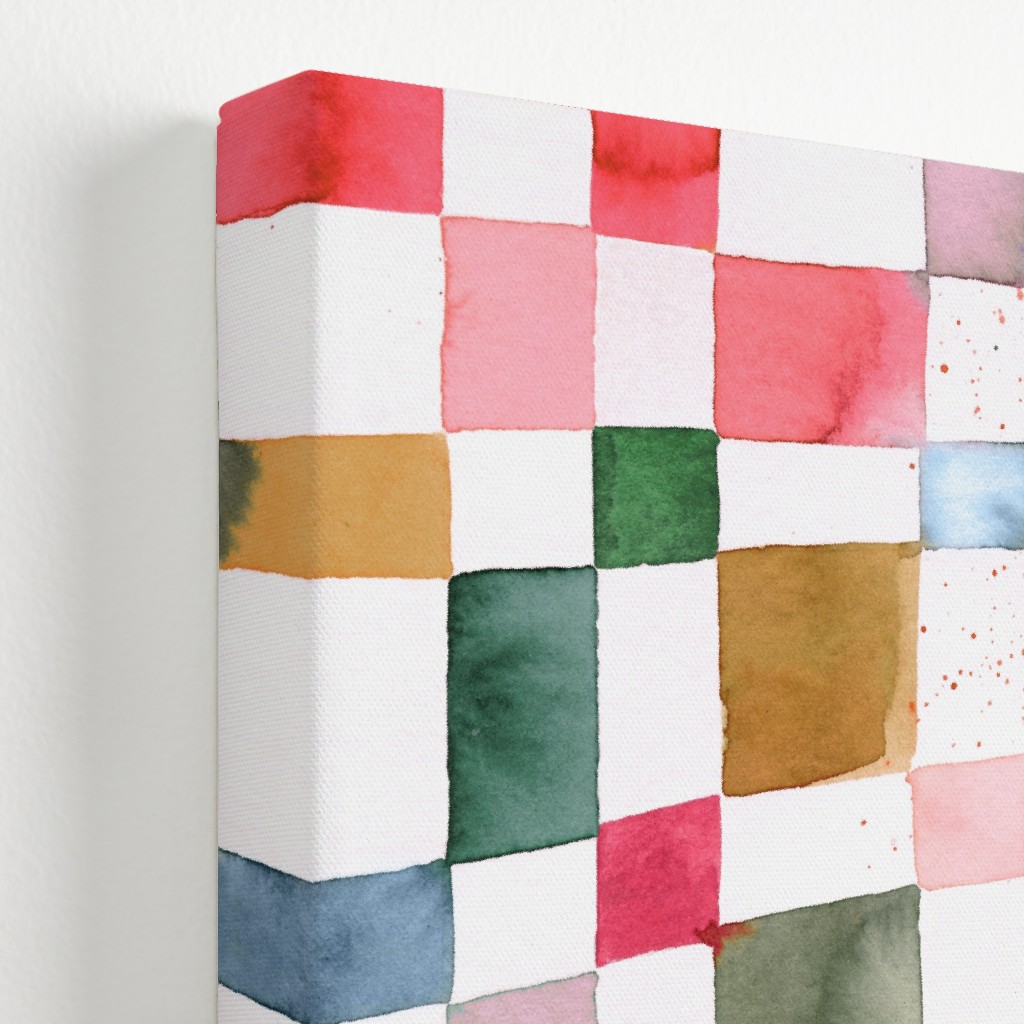 Watercolor Checker - Multi Canvas Print | Shutterfly