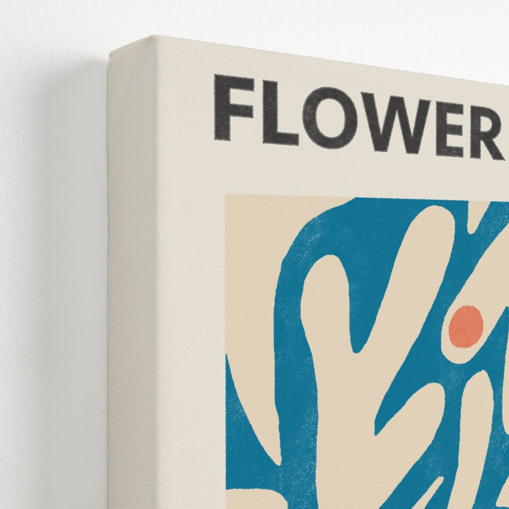 Flower Market - Blue Canvas Print | Shutterfly