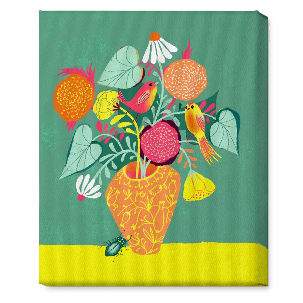 Birds and Bugs Bouquet - Multi Wall Art | Shutterfly