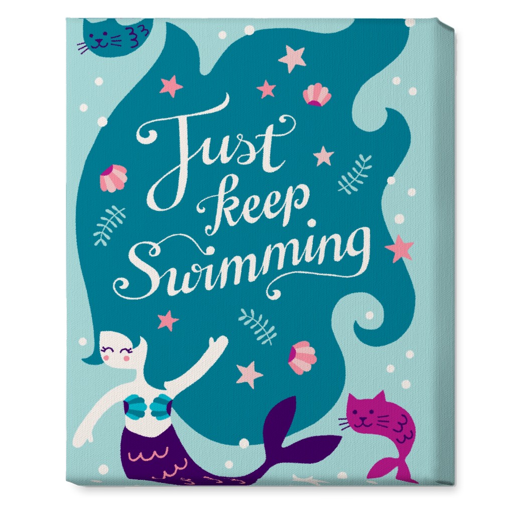 Mermaid Just Keep Swimming - Blue Print | Shutterfly