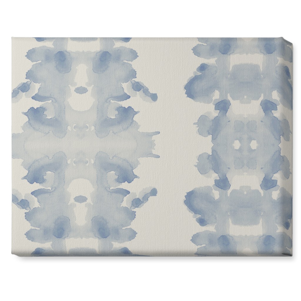 Double Inkblot - Light Blue and Cream Wall Art | Shutterfly