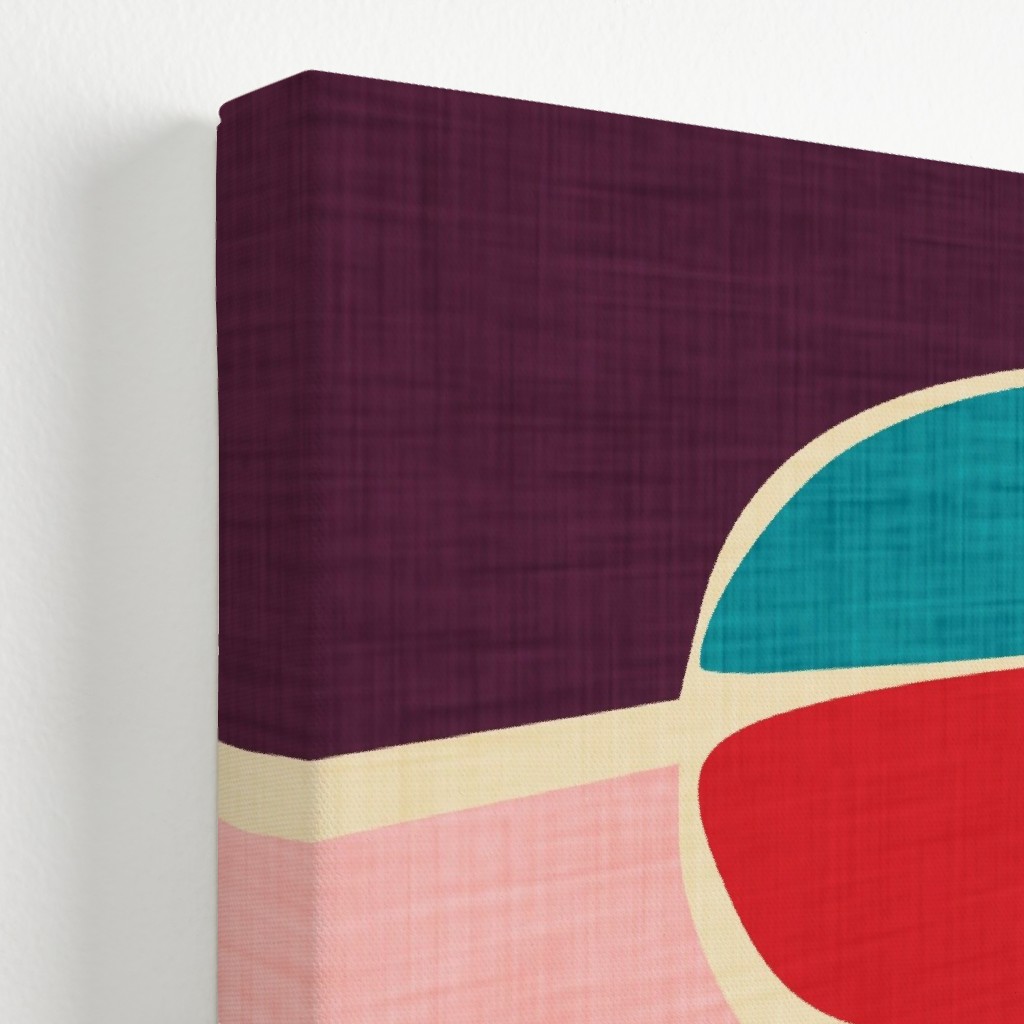 Mid Century Mod Retro Waves - Multi Canvas Print | Shutterfly