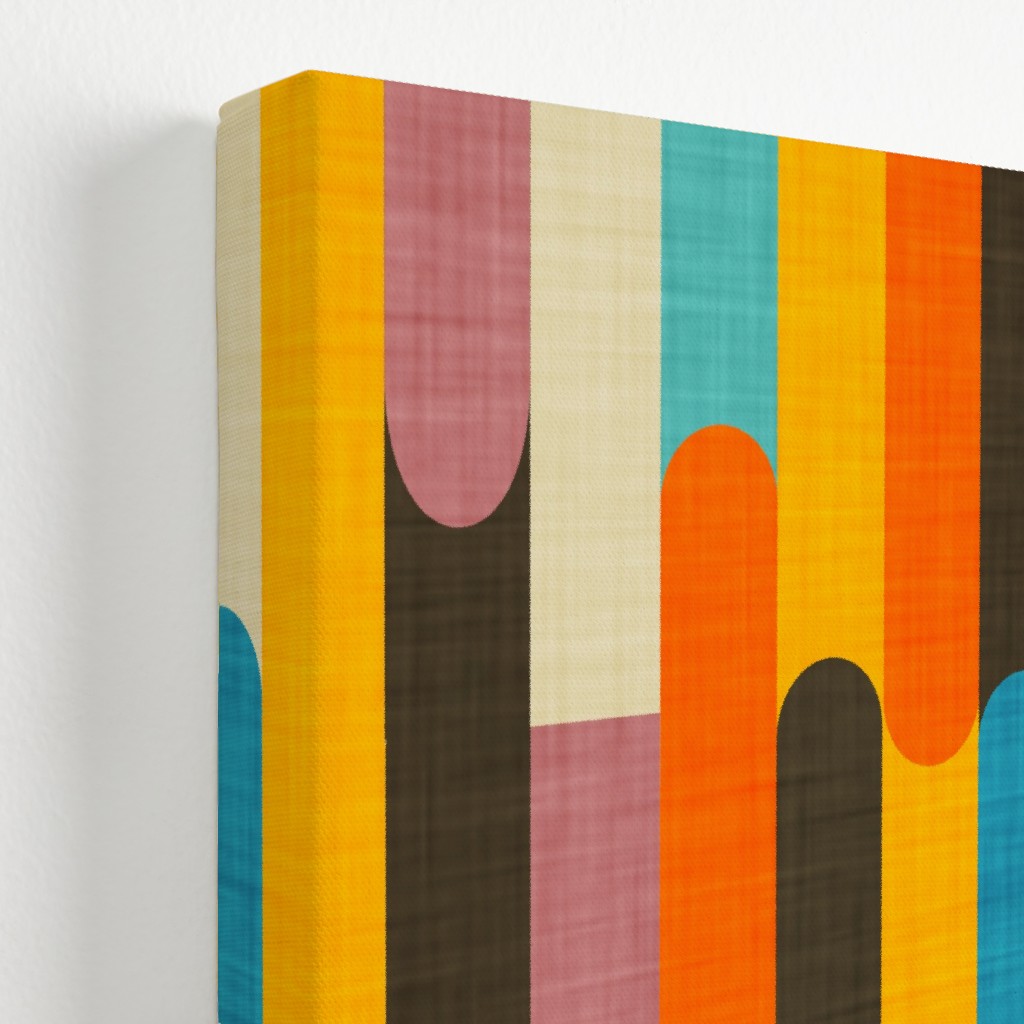 Retro Colorblock Sticks - Multi Canvas Print | Shutterfly