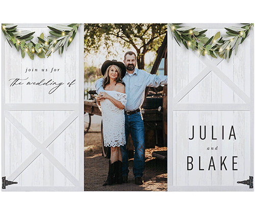 Rustic Barn Door Celebration Photo Board by Shutterfly | Shutterfly