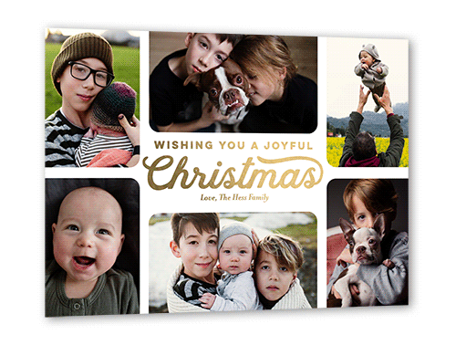 White And Gold Christmas Cards | Shutterfly