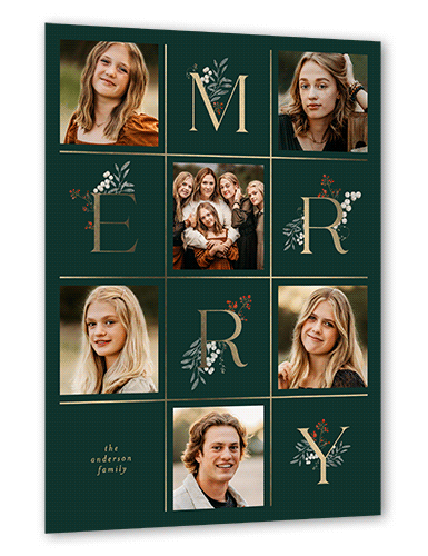 Big Advent Calendar 5x7 Personalized Foil Card by Hello Little One ...