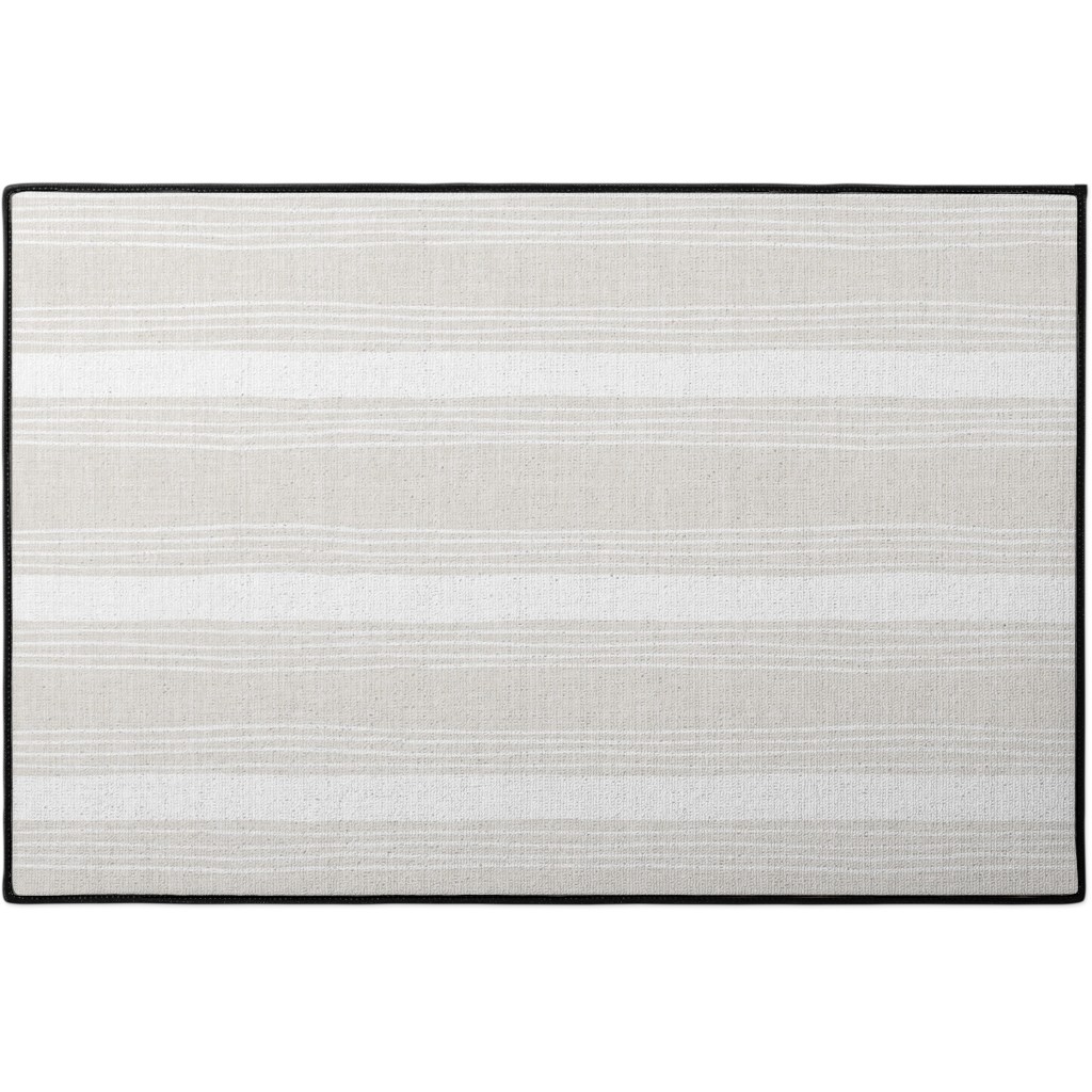 Rustic Stripe - Taupe Door Mat | Shutterfly