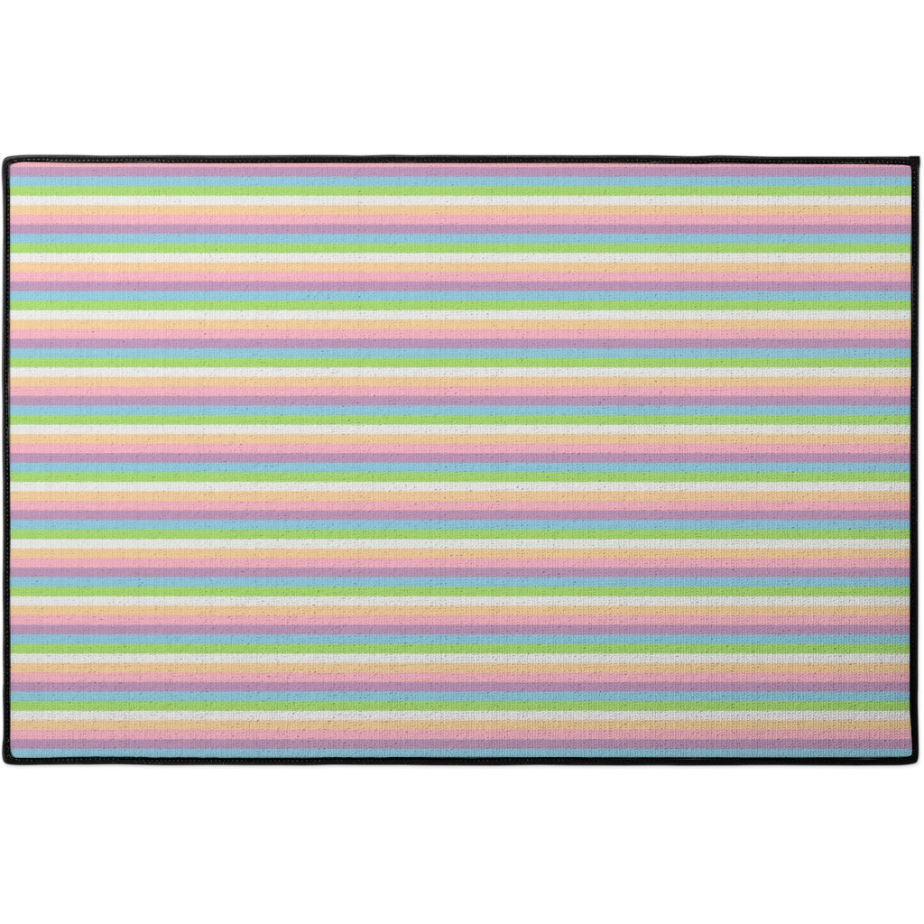 Multi Colored Stripes - Pastel Door Mat | Shutterfly
