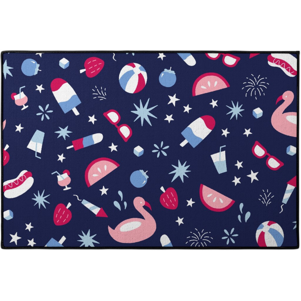 Patriotic Summer - Red, White and Blue Picnic Blanket | Shutterfly