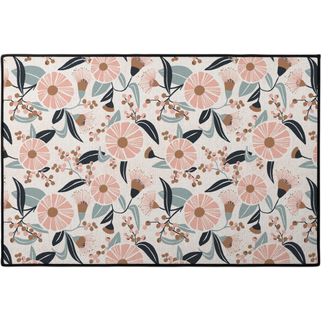 Madelyn Botanical Floral - Pink Door Mat | Shutterfly