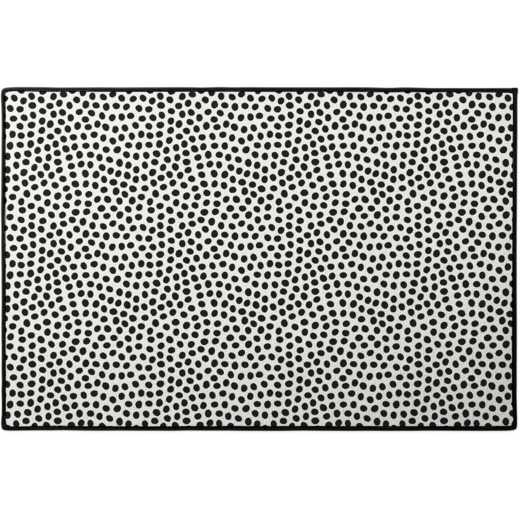 Dots - Black and White Door Mat | Shutterfly