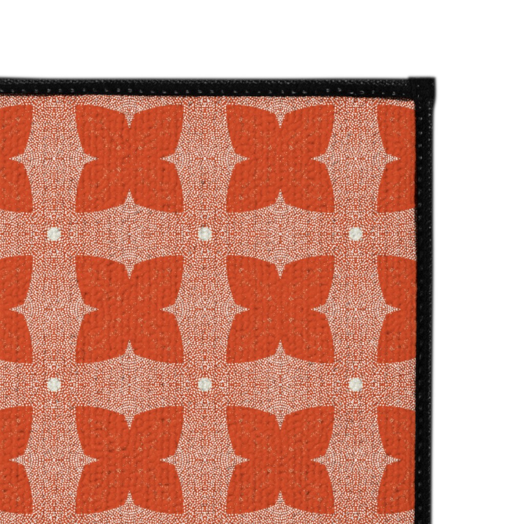 Red Geo Garden - Red Door Mat | Shutterfly