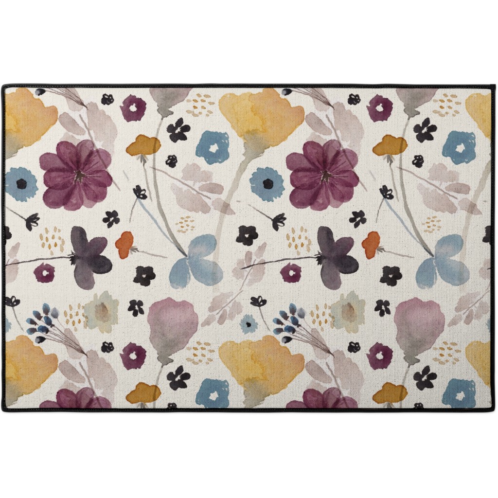 Watercolor Floral - Multi Door Mat | Shutterfly