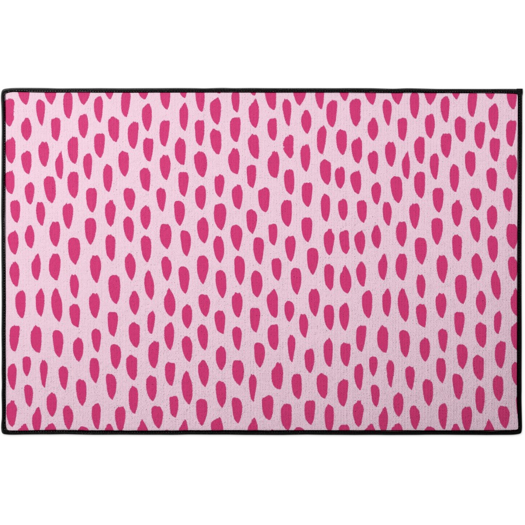 Brushstrokes - Fuchsia and Light Pink Door Mat | Shutterfly