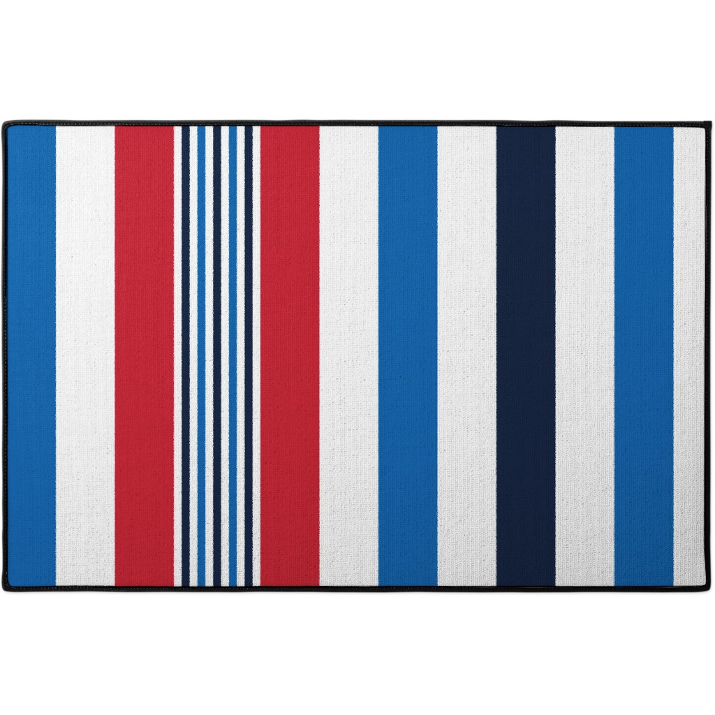 Stripes - Red and White Door Mat | Shutterfly