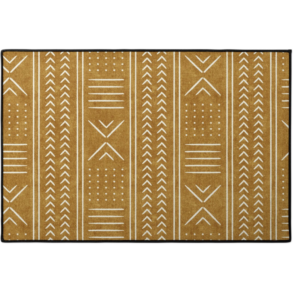 Mudcloth - Mustard Door Mat | Shutterfly