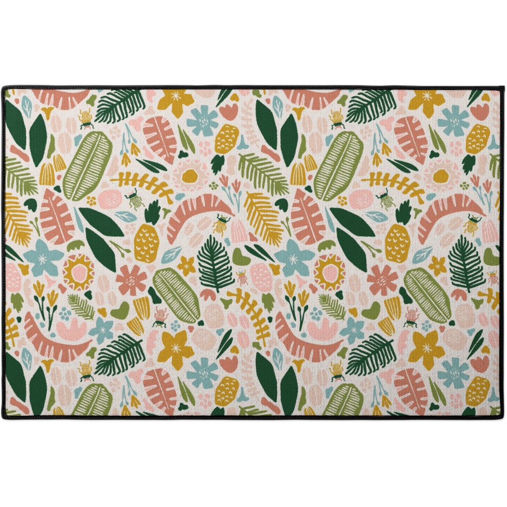 Tropical Adventure Woodcut - Multi Door Mat | Shutterfly