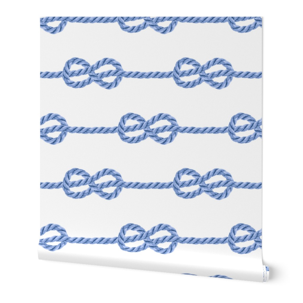 Nautical Rope Knots - Blue Wallpaper | Shutterfly