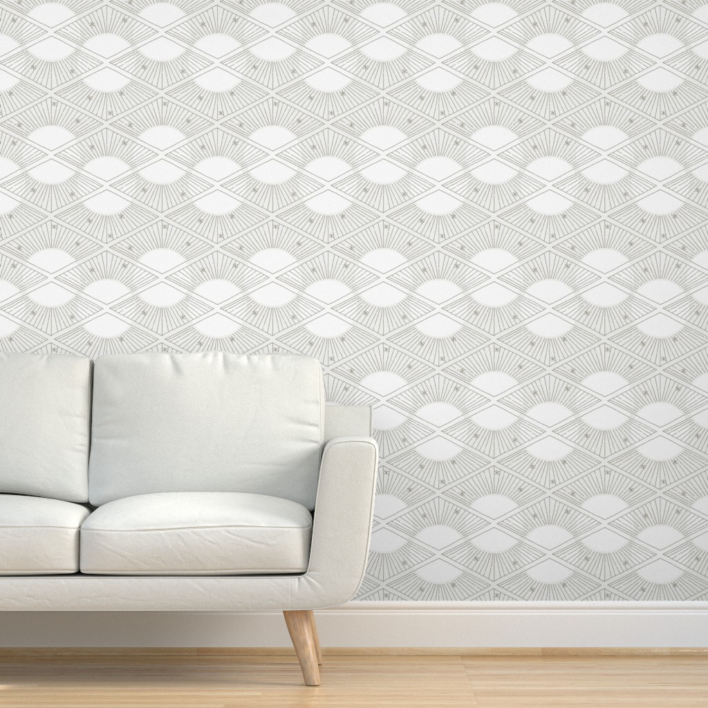 Celestial Sun and Stars - Neutral Wallpaper | Shutterfly