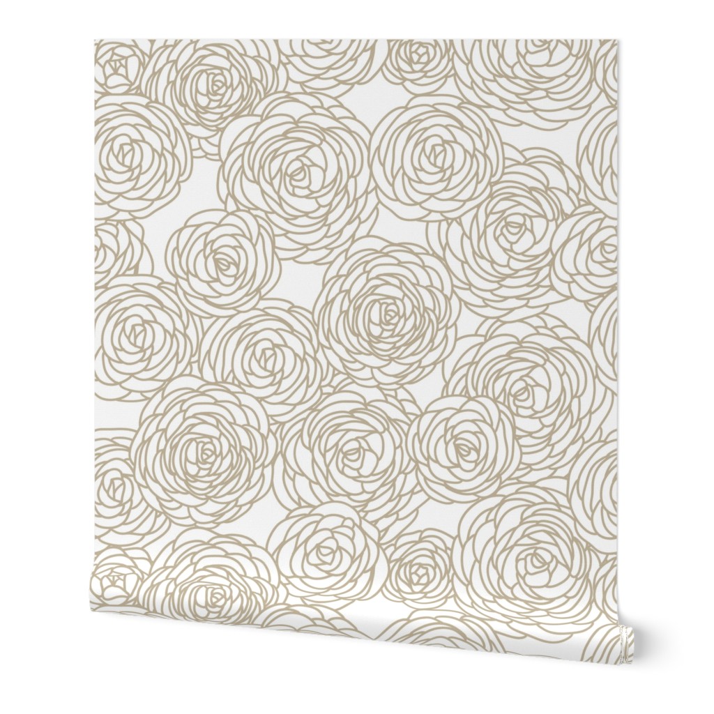 Vintage Floral - Neutral Wallpaper | Shutterfly
