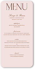 Cursive Captions 4x8 Wedding Menu by Hello Little One | Shutterfly