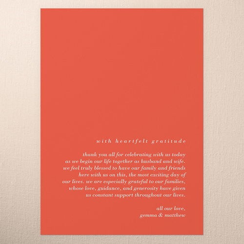 Editable Edition 5x7 Wedding Menu by Yours Truly | Shutterfly