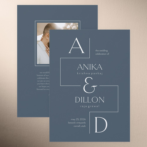 Modern Line 5x7 Wedding Program by Sarah Hawkins Designs | Shutterfly