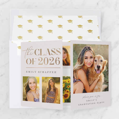 Grad Fold 5x7 Gate Fold Card by Yours Truly | Shutterfly