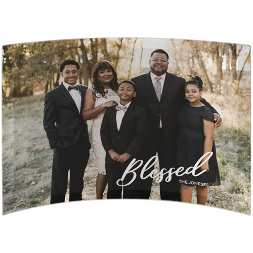 Blessed Letters Curved Glass Print | Home Decor | Shutterfly