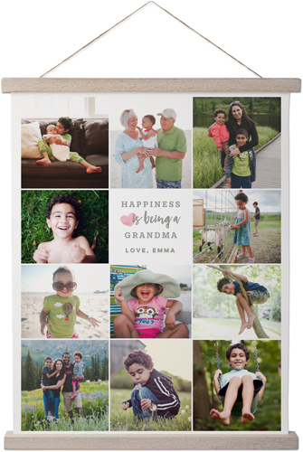 Happiness Heart Collage Portrait Hanging Canvas Print by Shutterfly ...